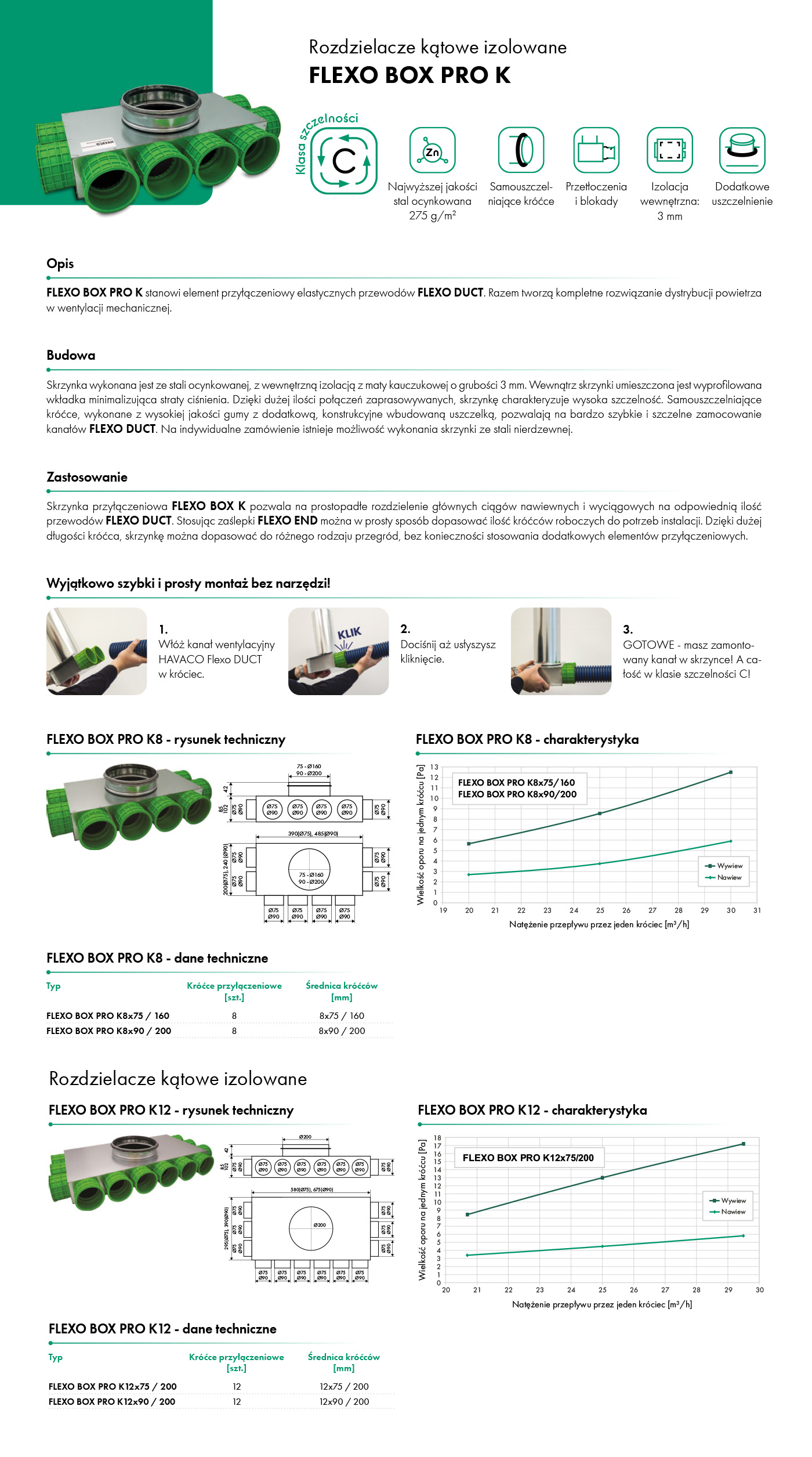 Rozdzielacz kątowy FLEXO BOX PRO K8K HAVACO | VENTIA | Produkty
